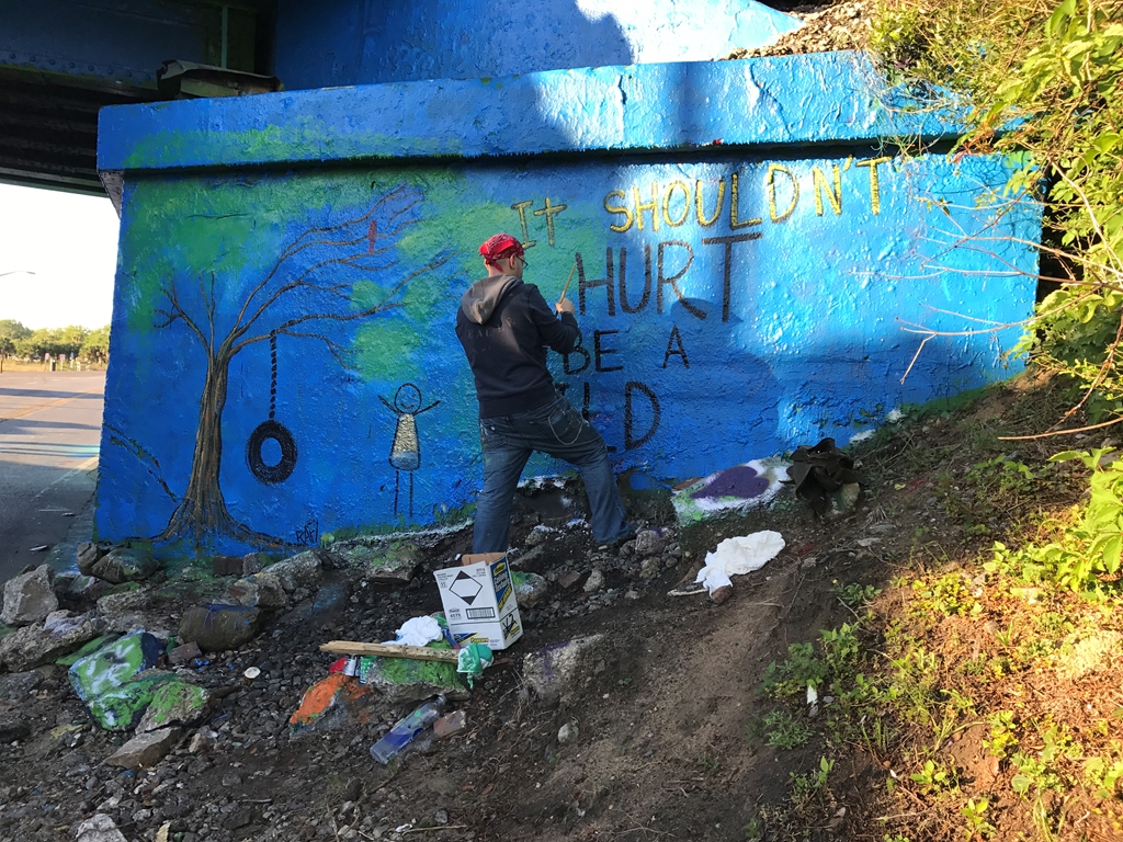 Graffiti Bridge Rafi Perez Child Abuse Awareness