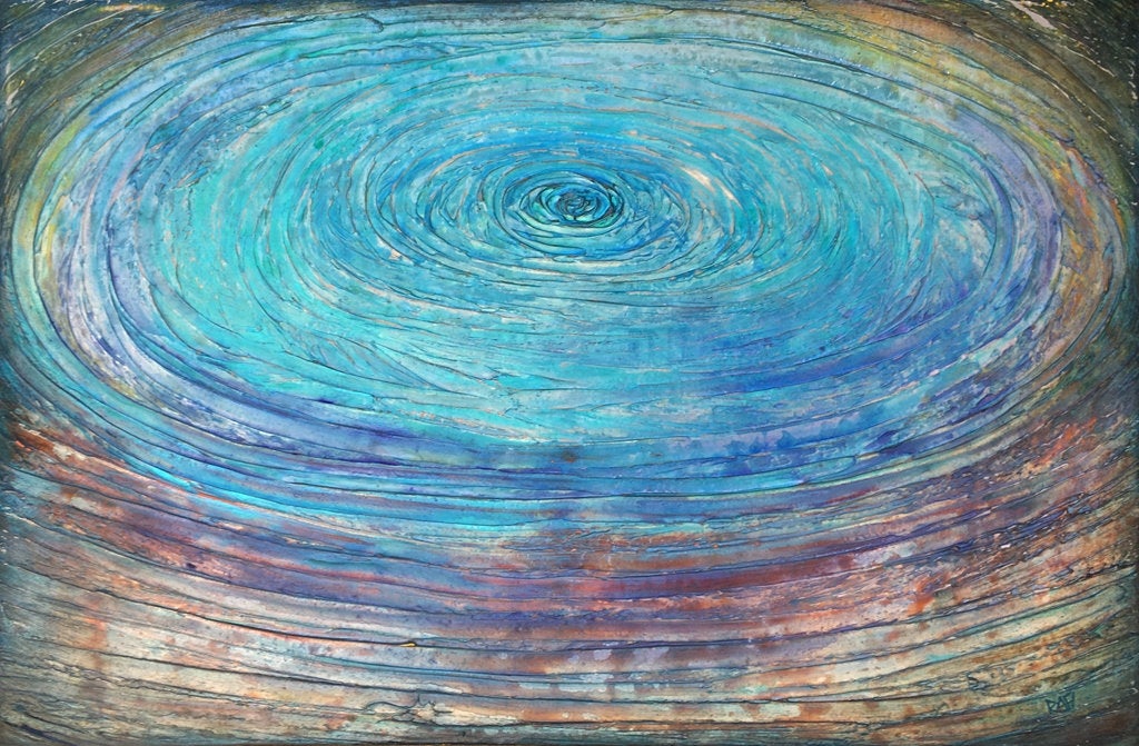 The Light Inside Original Painting By Artist Rafi Perez Mixed Medium On ...