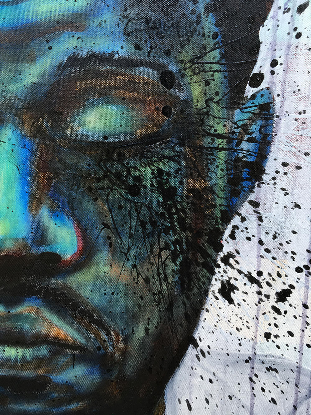 Mandarin Goby Fish Wall Art By Artist Rafi Perez Mixed Medium On Canvas ...