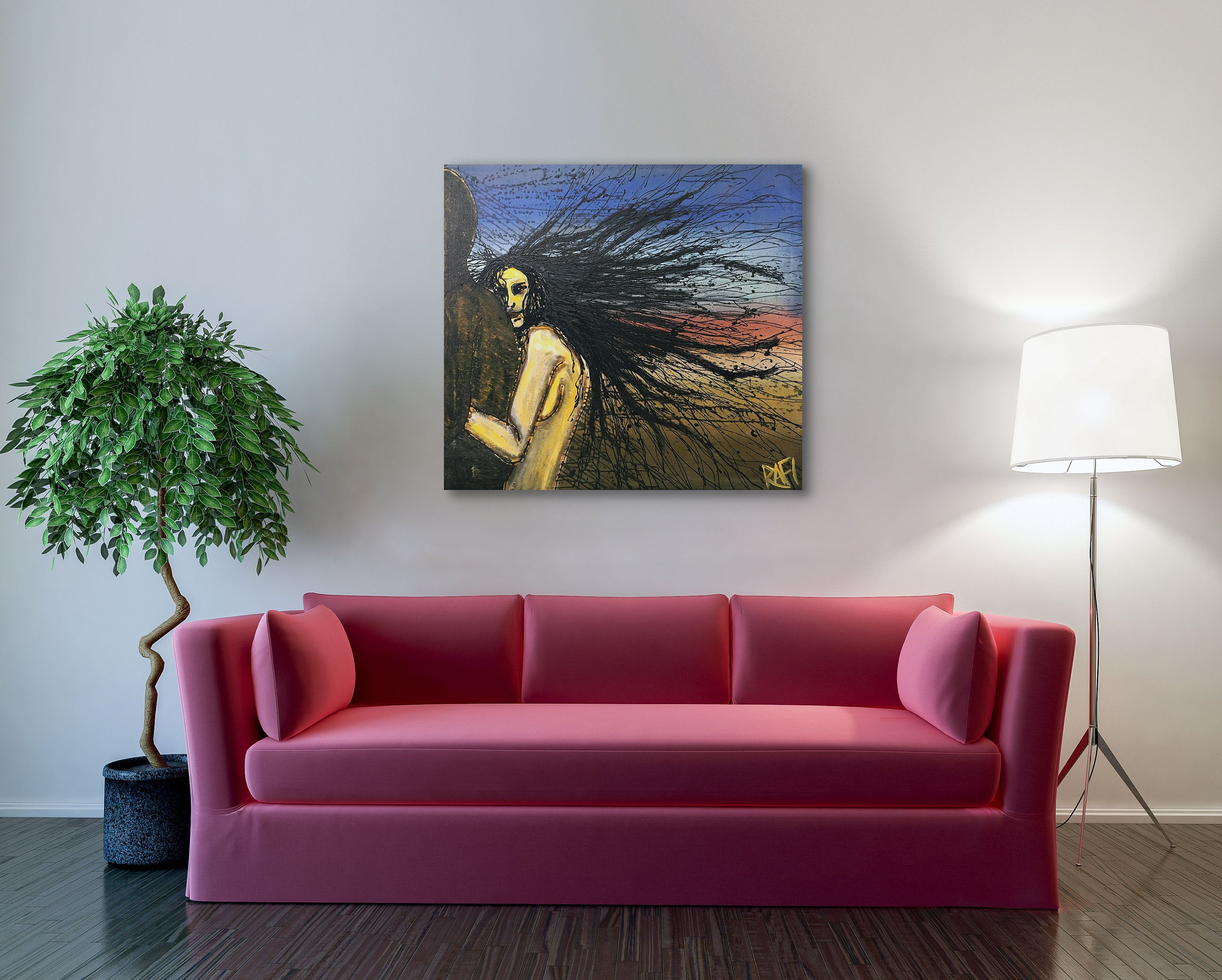 Harmony Of Reason And Imagination Original Painting By Artist Rafi ...