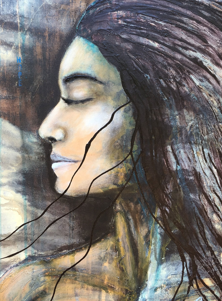 Integrating Hope Original Painting by artist Rafi Perez Mixed Medium on ...