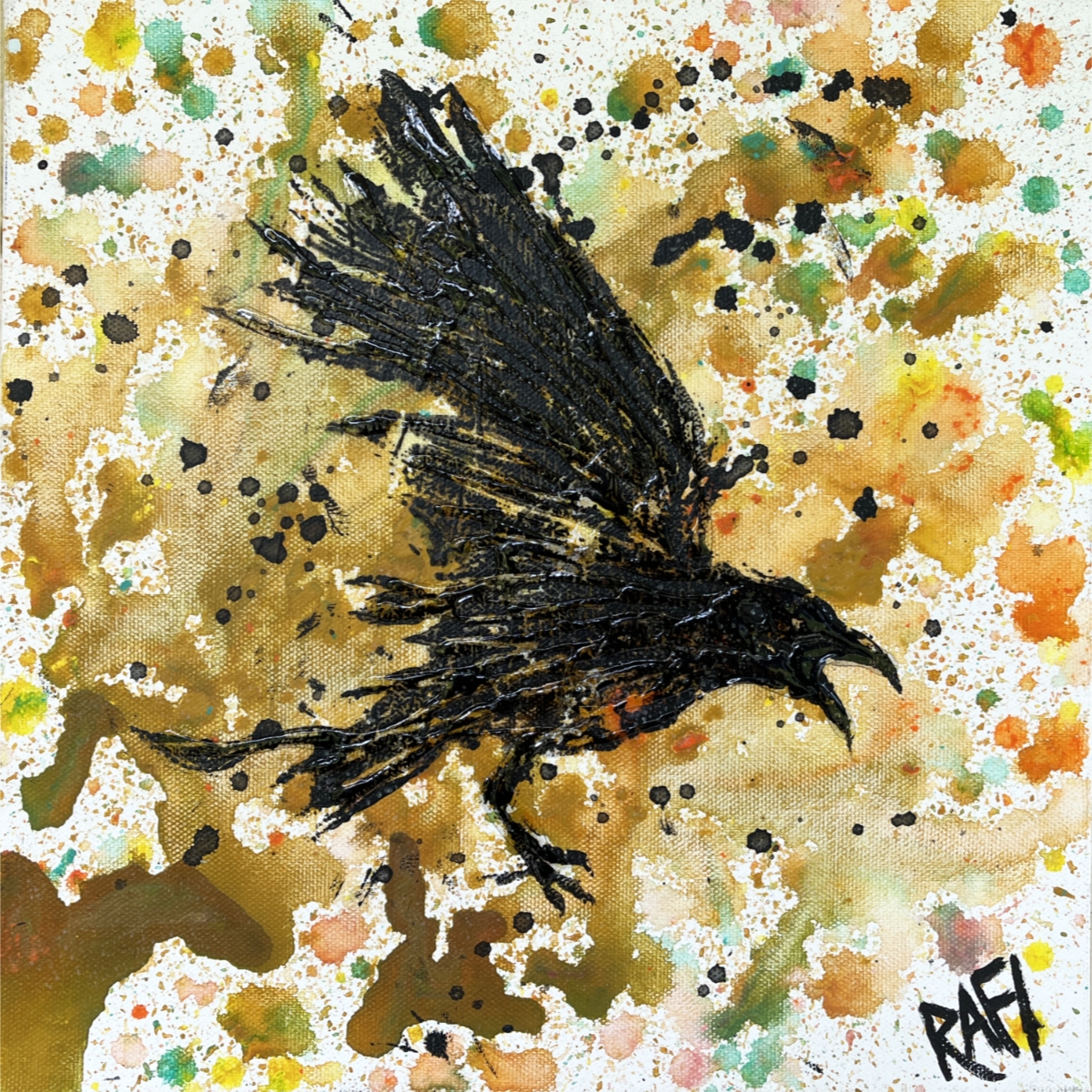 The Raven’s Transformation No.1 By Artist Rafi Perez Original Art On ...