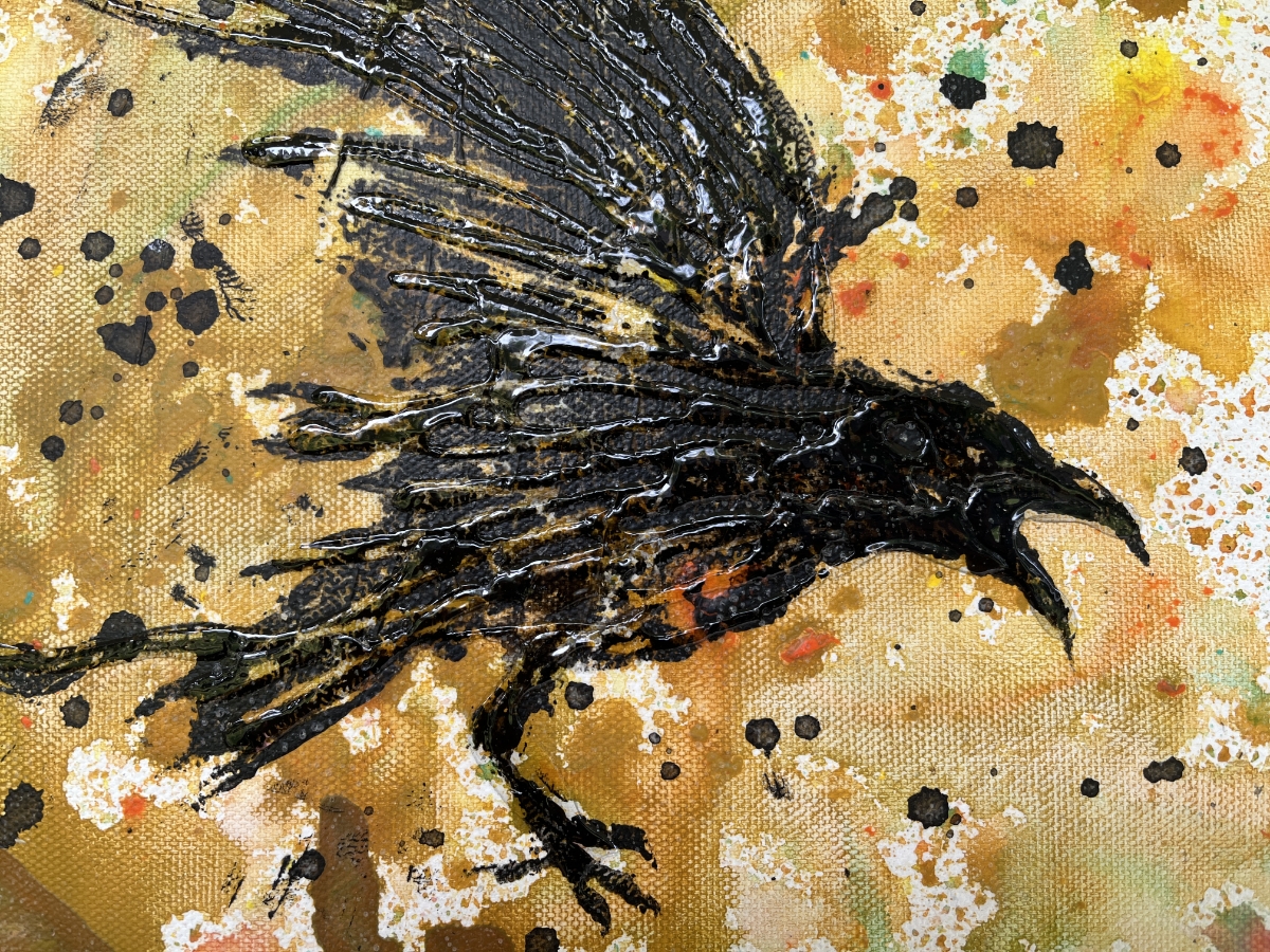 The Raven’s Transformation No.1 By Artist Rafi Perez Original Art On ...
